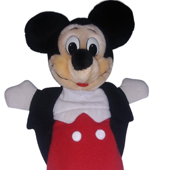Disney | Toys | Vintage Mickey Mouse Plush Hand Puppet Disneyland Walt ...